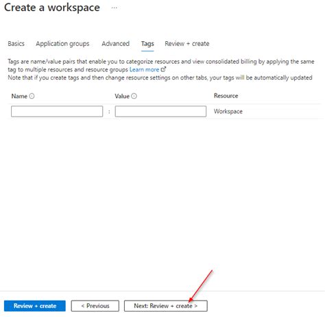 Creating An Azure Virtual Desktop Workspace