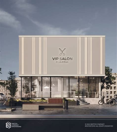 Futuristic Facade Architecture Design For Retail Store