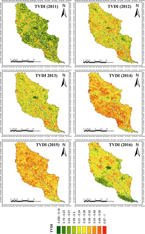 Temperature Vegetation Dryness Index Map Download Scientific Diagram