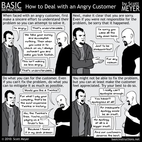 How To Deal With An Angry Customer Basic Instructions