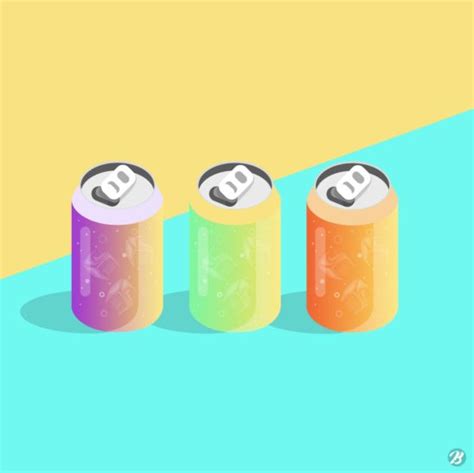 칵테일 캔음료 일러스트 Ai 다운로드 Download Cocktail Cans Vector 어반브러시