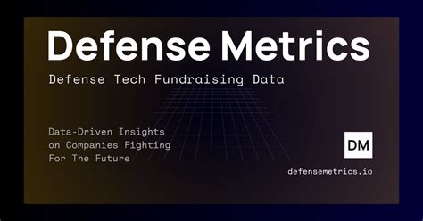 Defense Metrics Insights About Defense Tech