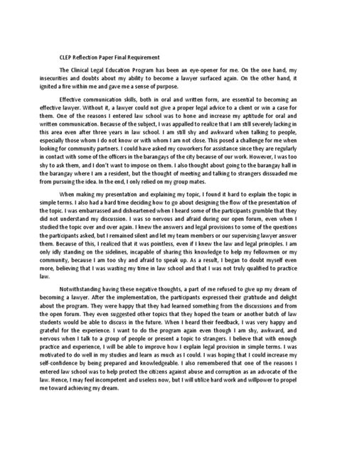 Reflection Paper | PDF | Psychological Concepts | Behavior Modification