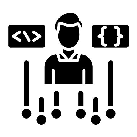 Programming Skills Glyph Icon 15086787 Vector Art At Vecteezy
