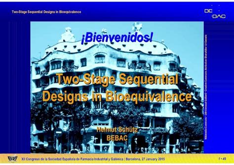 Pdf Two Stage Sequential Designs In Bioequivalencebebac At Lectures