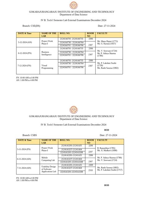 Labexternal Examinationtimetable Pdf Computing Information