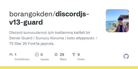 Github Borangokden Discordjs V Guard Discord Sunucular N Z I In Kodlanm Kaliteli Bir