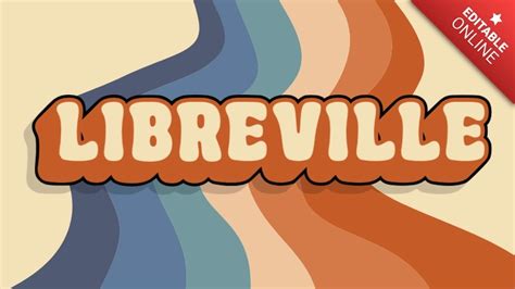 Libreville | Super Retro Groovy Font | Text Effect Generator