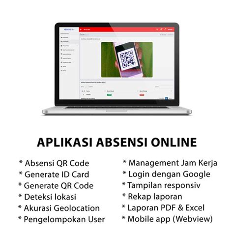 Jual Aplikasi Absensi Online (QR Code & Deteksi Lokasi) Web + Mobile ...