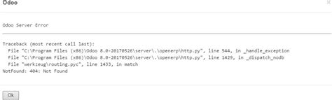 Odoo Server Error Odoo Ex Openerp