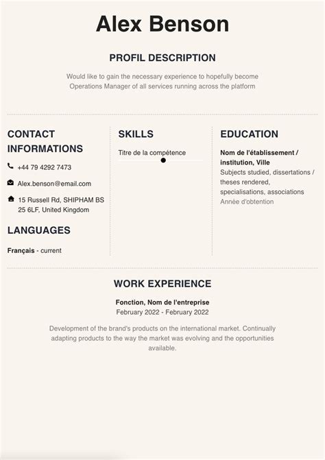 Create Your CV Quickly Online