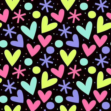 Patrones Sin Fisuras Con Corazones Y Estrellas