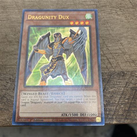 Dux Yugioh Yugioh Dragunity Dux Dt03 En059 Super Parallel Rare