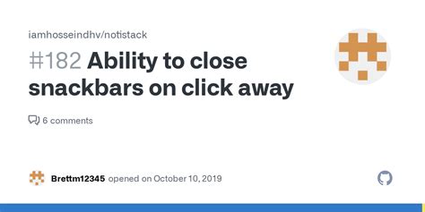 Ability To Close Snackbars On Click Away Issue Iamhosseindhv Notistack GitHub