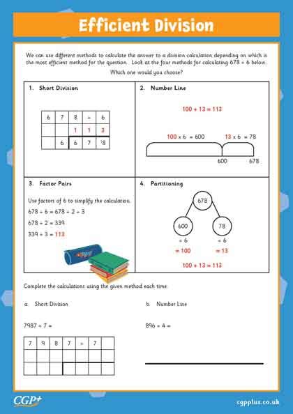Short Division Calculations — Efficient Methods Foundation Year 5