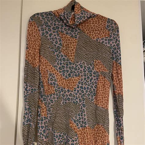 Gorman Leopard Print Turtle Neck Ignore Universal Depop