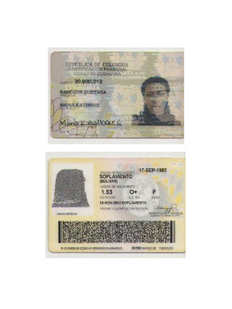 Documento Identidad Gerenteese Pdf