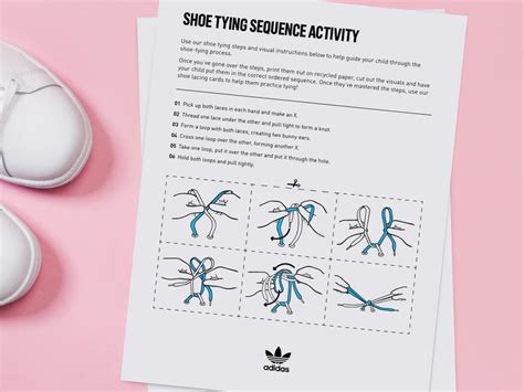 Printable Shoe Tying Instructions