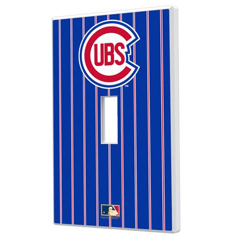 Chicago Cubs 1948 1956 Cooperstown Pinstripe Single Toggle Light Switch