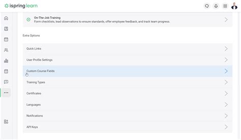 Custom Course Fields