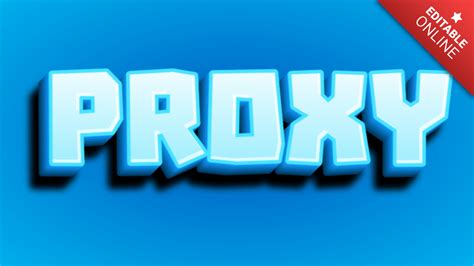 Proxy Ice Cube 3d Text Effect Generator
