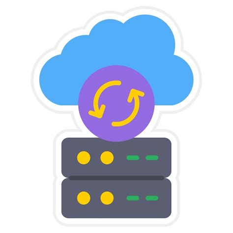 Premium Vector Cloud Sync Icon