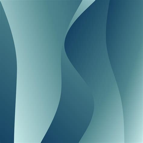 Premium Vector Abstract Green Waves Background Dynamic Shapes Composition Vector Illustration