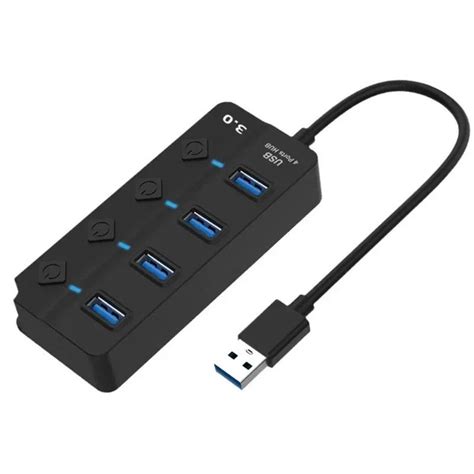 Usb3 0 Hub 4i сплиттер 2 0 Usb адаптер многопортовый независимый переключатель питания