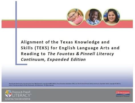 Teks Alignment Cover Literacy Teks Alignment