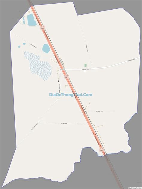 Map Of Boykin Cdp Georgia Thong Thai Real