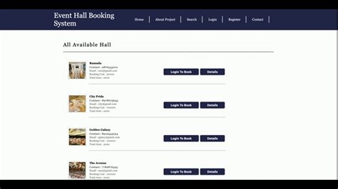 Python Django And Mysql Project On Event Hall Booking System Youtube