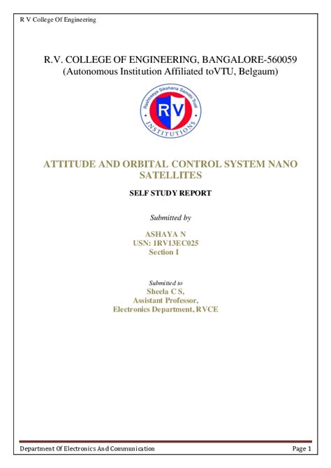 Doc Electronics Aspects Of Attitude And Orbital Control System In