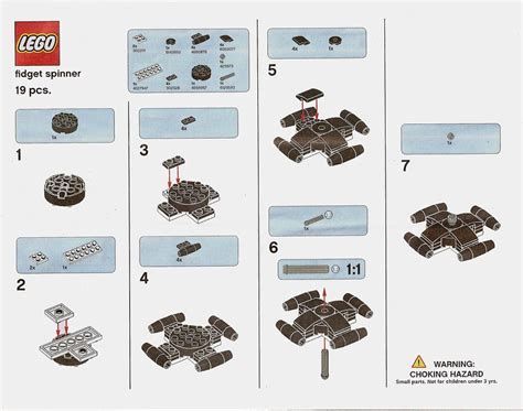 Brickfinder Official LEGO Fidget Spinner Instructions