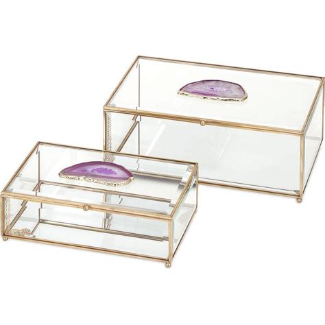 Mason Glass And Agate Boxes Look For Less