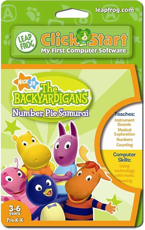 Leapfrog Clickstart Game The Backyardigans Number Pie Samurai Amazon