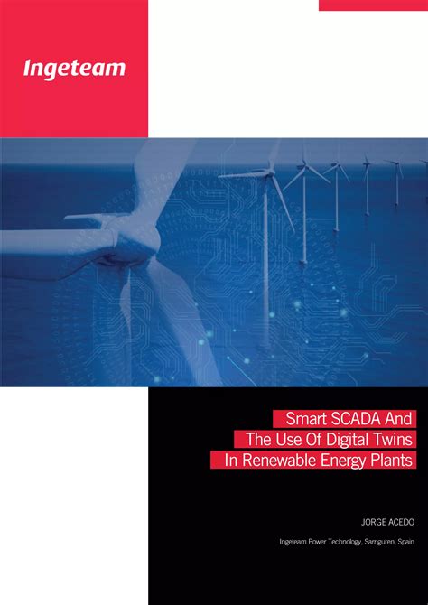 Case Study Smart SCADA And The Use Of Digital Twins In Renewable Energy Plants PDF