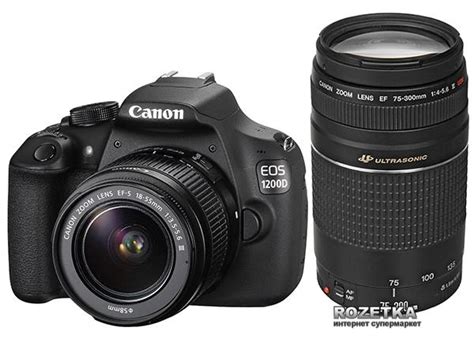 Фотоаппарат Canon EOS 1200D 18-55 III + Canon EF 75-300mm f/4-5.6 III ...