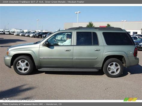 2004 Chevrolet Trailblazer Ext Lt 4x4 In Silver Green Metallic Photo No