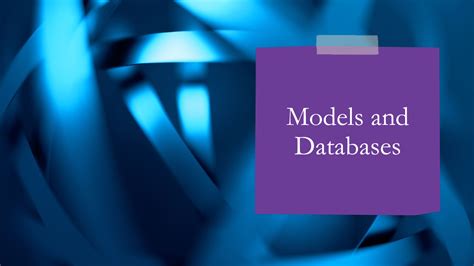 Django Models And Databases