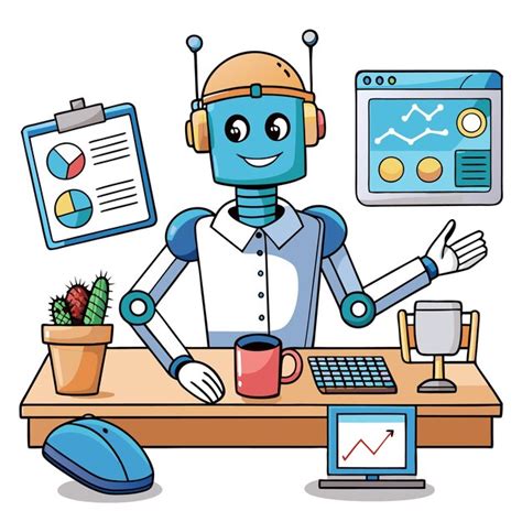 Premium Vector Smart Robot Vector Illustration