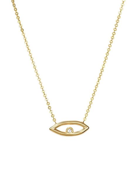 Diamond Evil Eye Necklace Diamond Evil Eye Evil Eye Necklace White
