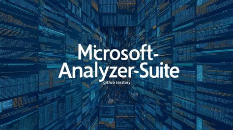 Marcel Broschk On Linkedin Microsoft Analyzer Suite On Github A