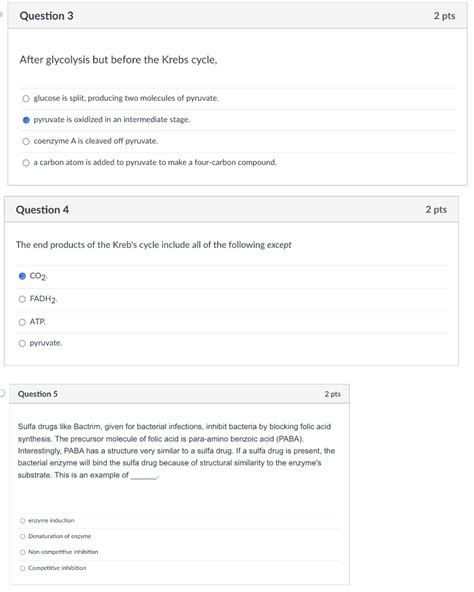 Solved After Glycolysis But Before The Krebs Cycle Glucose