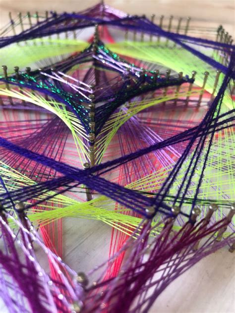 Colorful String Art Patterns
