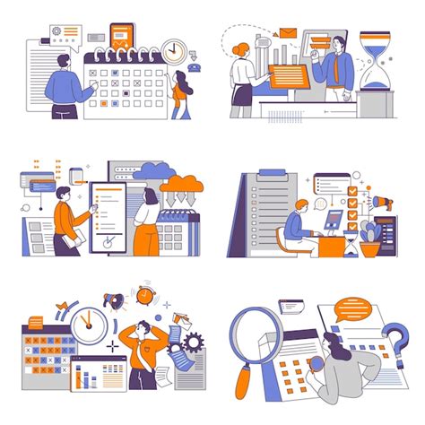 Premium Vector Management And Workflow Organization Of Company