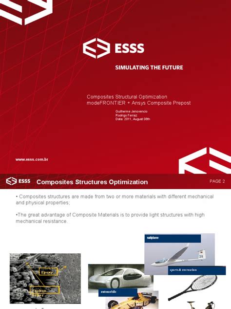 Composites Structural Optimization Modefrontier Ansys Composite