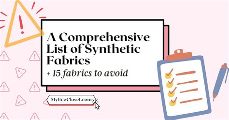 Synthetic Fabrics List 15 Toxic Materials To Avoid My Eco Closet