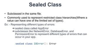 Kotlin OOP Concepts | PPTX