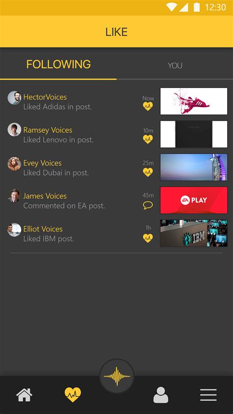 Voices Mobile Application Design On Behance