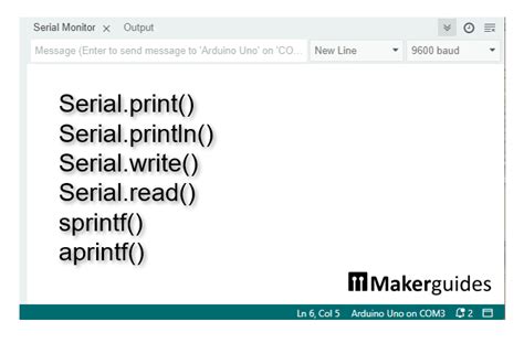 How To Print To Serial Monitor On Arduino